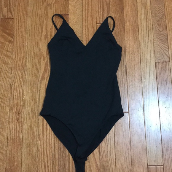 Tops | Black Backless Bodysuit | Poshmark